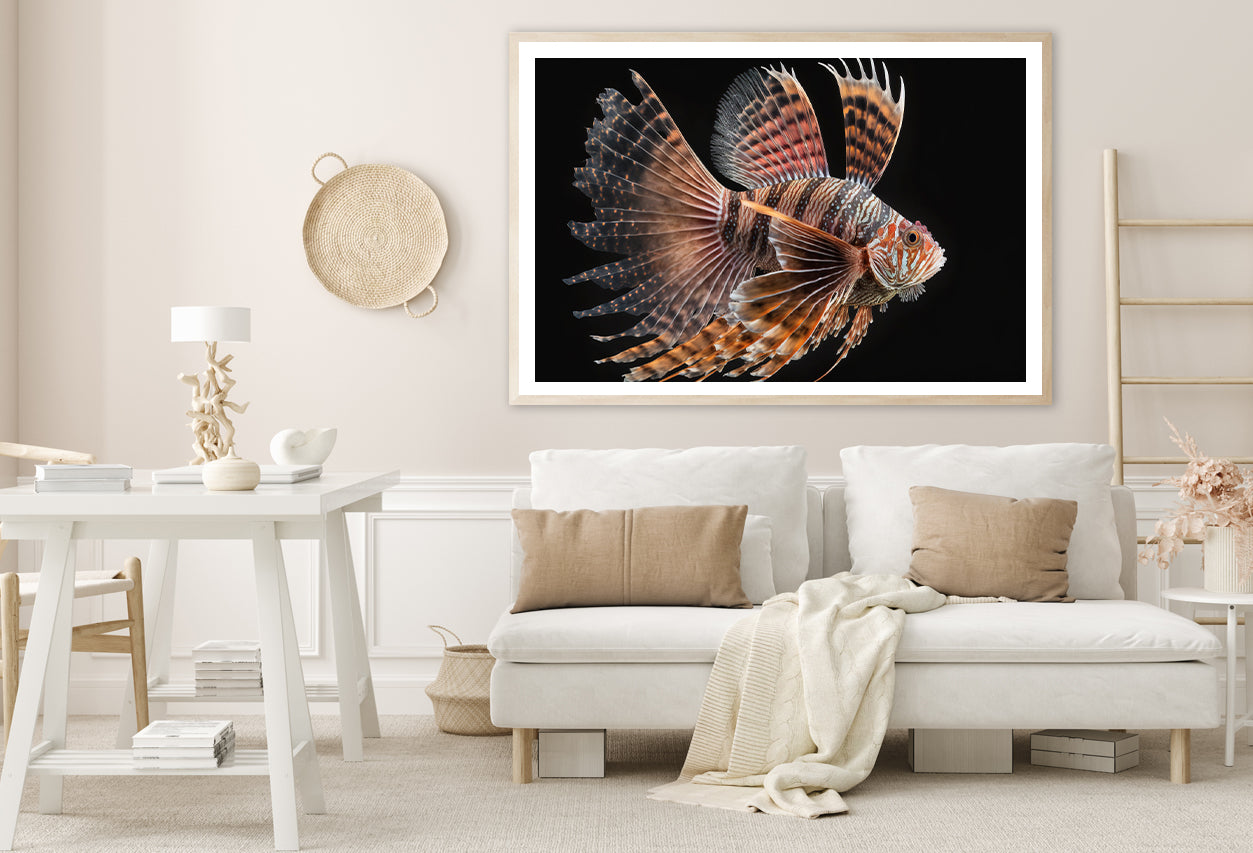 Close up Red Lionfish Home Decor Premium Quality Poster Print Choose Y ...