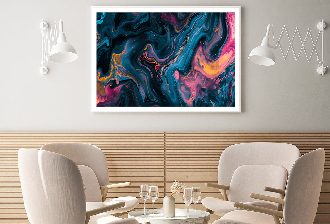 Colorful Waves Abstract Home Decor Premium Quality Poster Print Choose ...