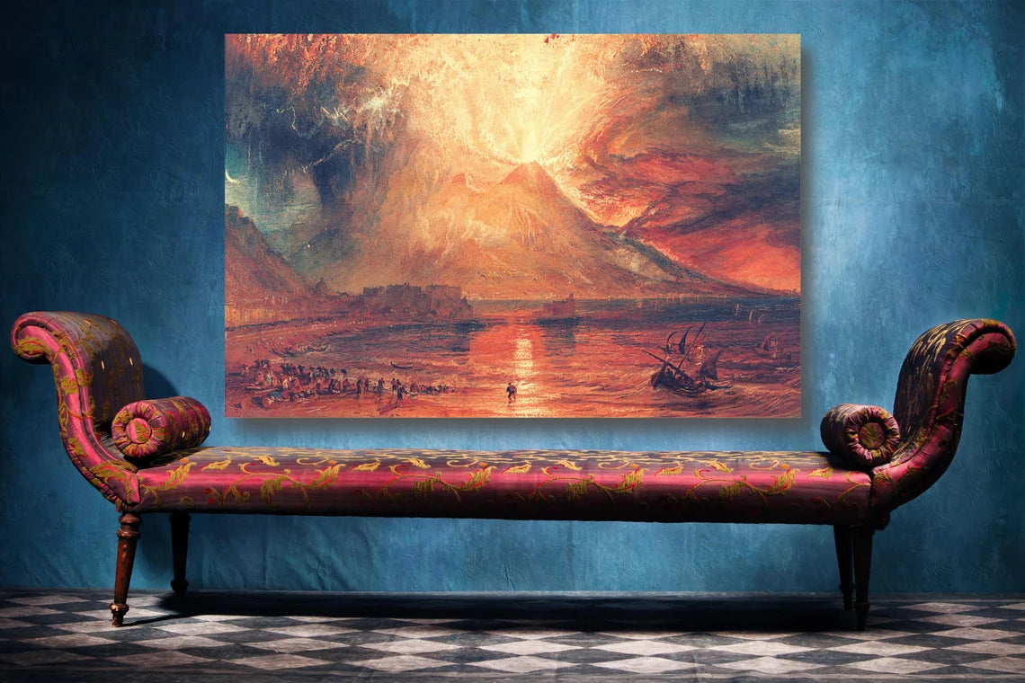 JMW Turner, Vesuvius In Eruption UV Direct Aluminum Print Australian M ...