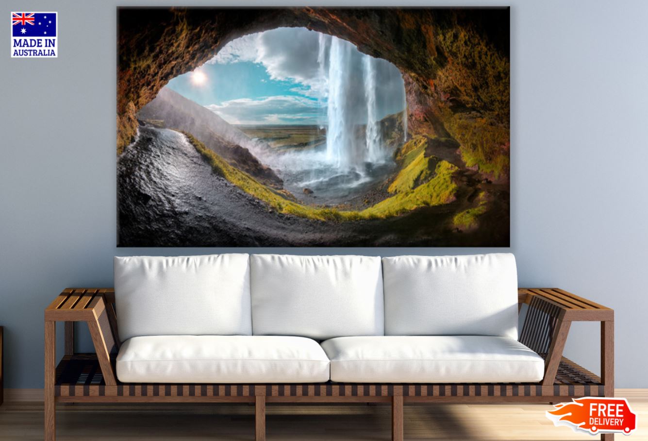 Stunning Waterfall Scenery View Print 100% Australian Made | Bella Home ...
